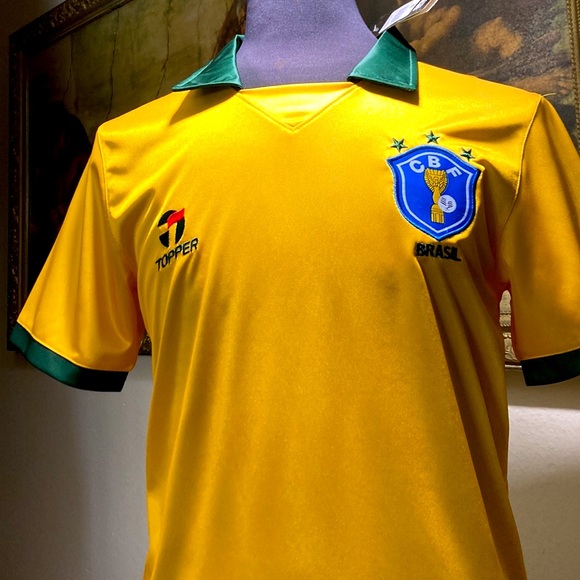 Topper | Shirts | Brazil Vintage Rare Jersey 989 Topper Pel 1 | Poshmark